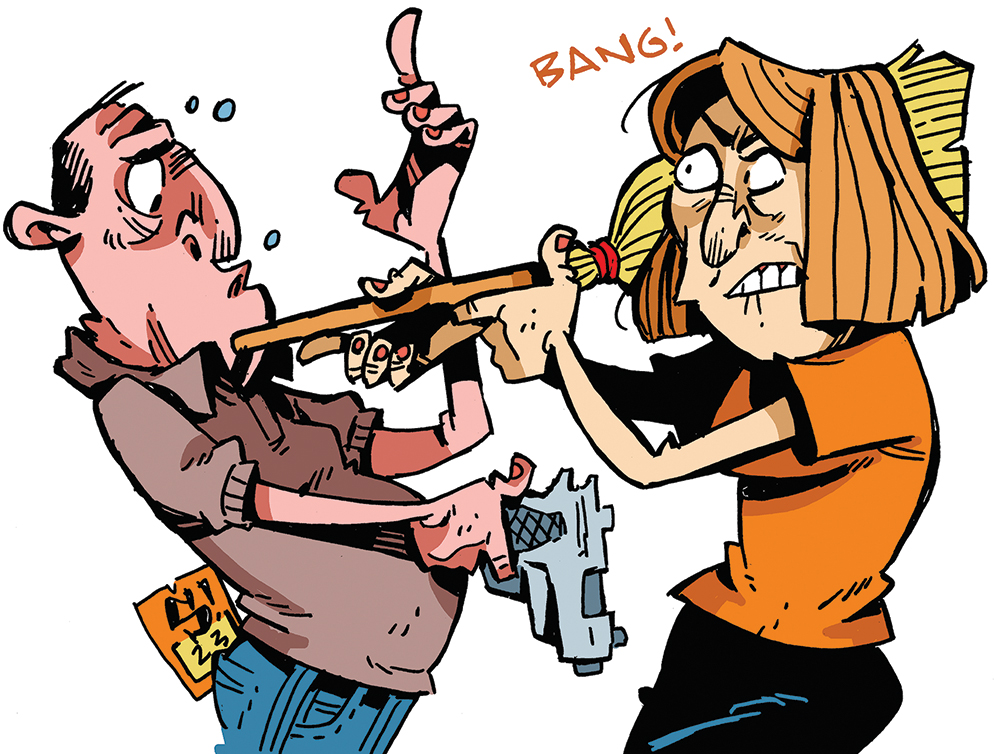 Blotter: Bringing a gun to a broom fight - Charleston City Paper
