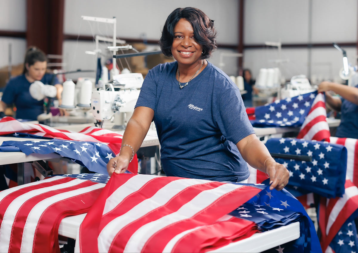 Allegiance promises American flags that support American jobs ...